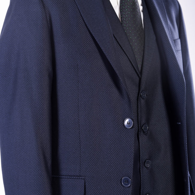 Dark Blue Pinpoint Suit | Berra Tailors